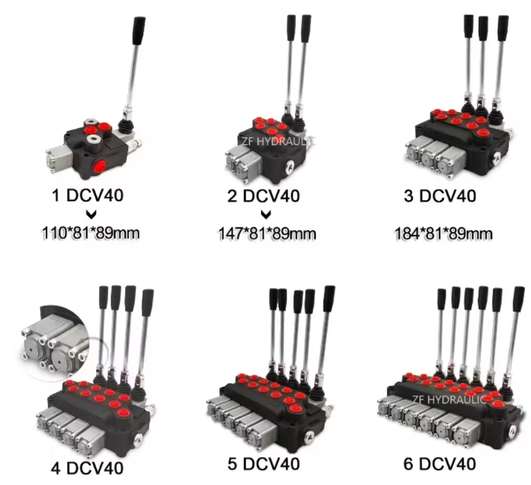 DCV40-OT 1DCV40 monoblock hydraulic directional control valve
